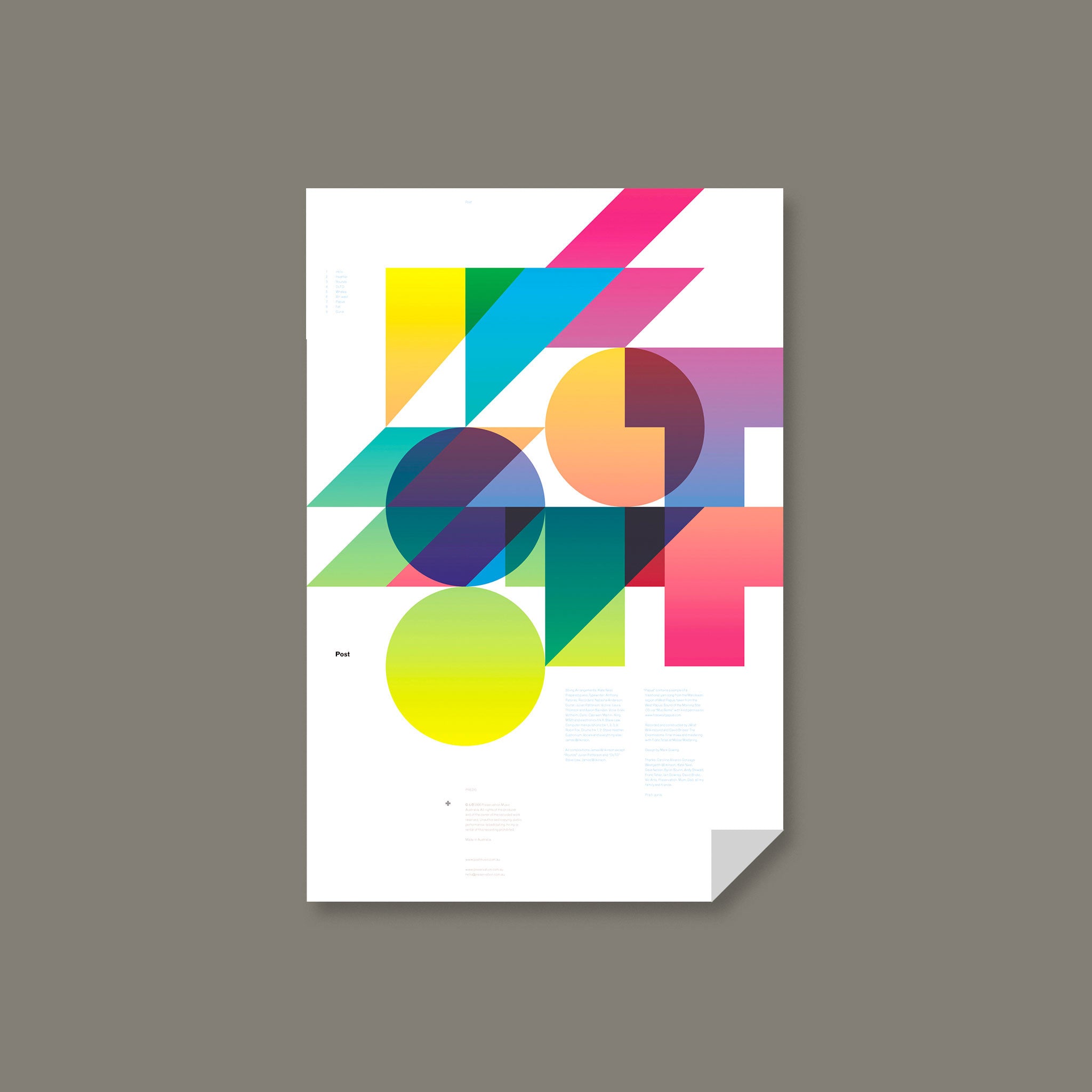 Preservation Music Poster Set LIMITED EDITION – Formist Editions